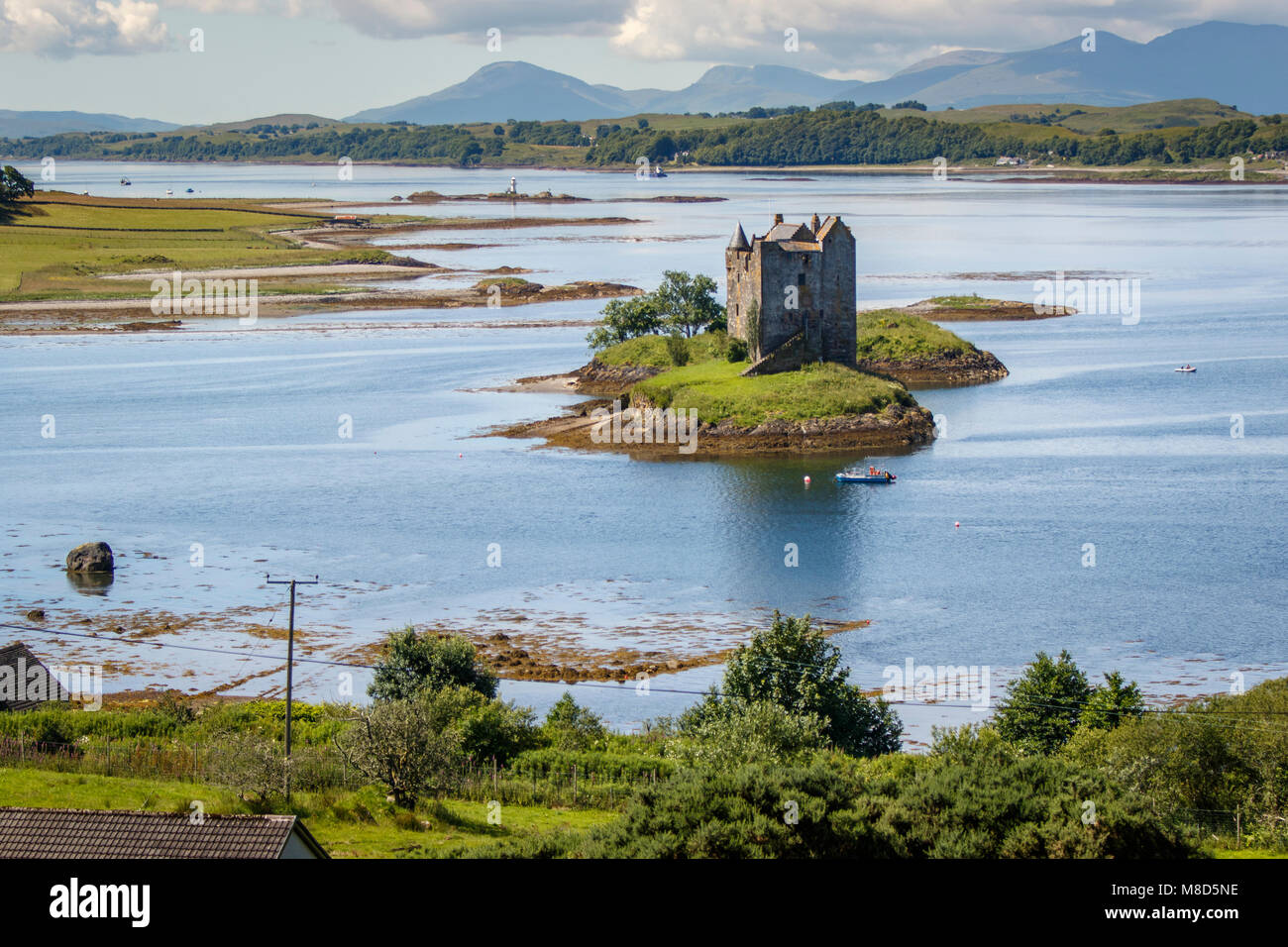 Appin, Scotland / United Kingdom - Jul 12 2017: Stalker Castle Stock ...