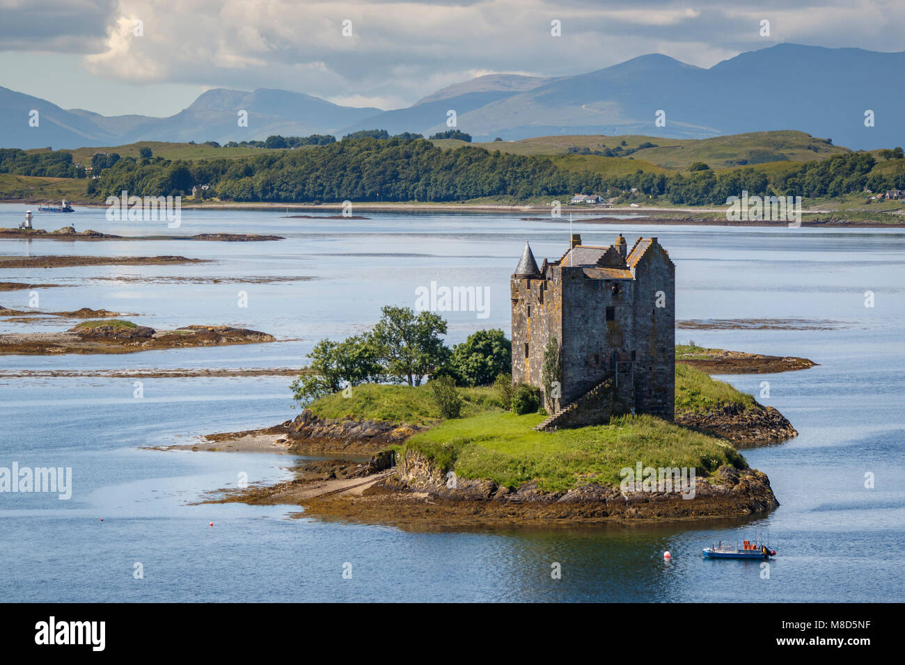 Appin, Scotland / United Kingdom - Jul 12 2017: Stalker Castle Stock ...
