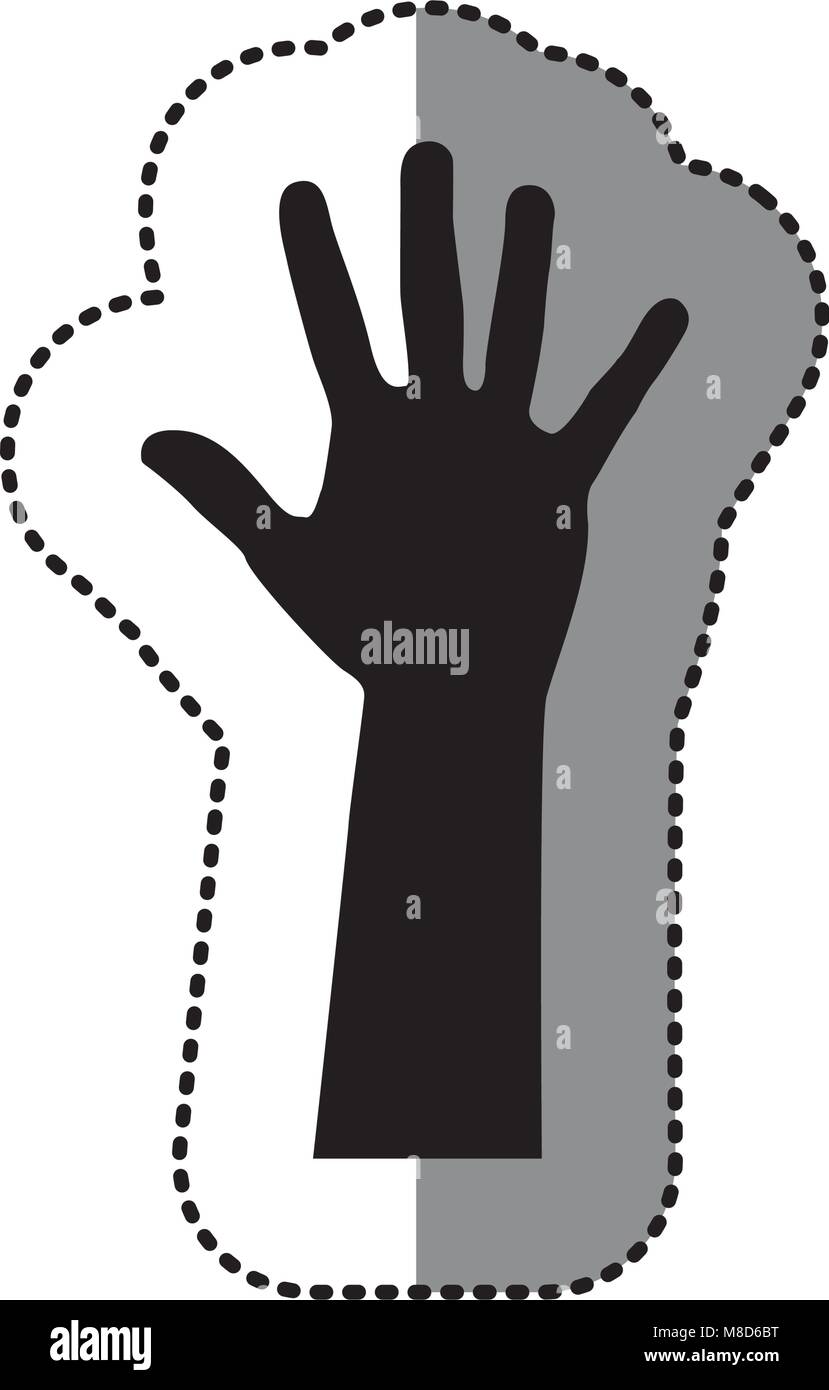 black hand up icon Stock Vector Image & Art - Alamy