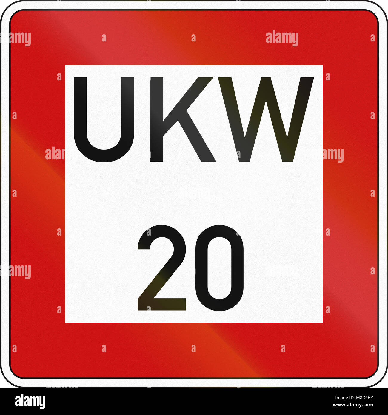 German inland water navigation sign - Use radiocommunication Stock ...