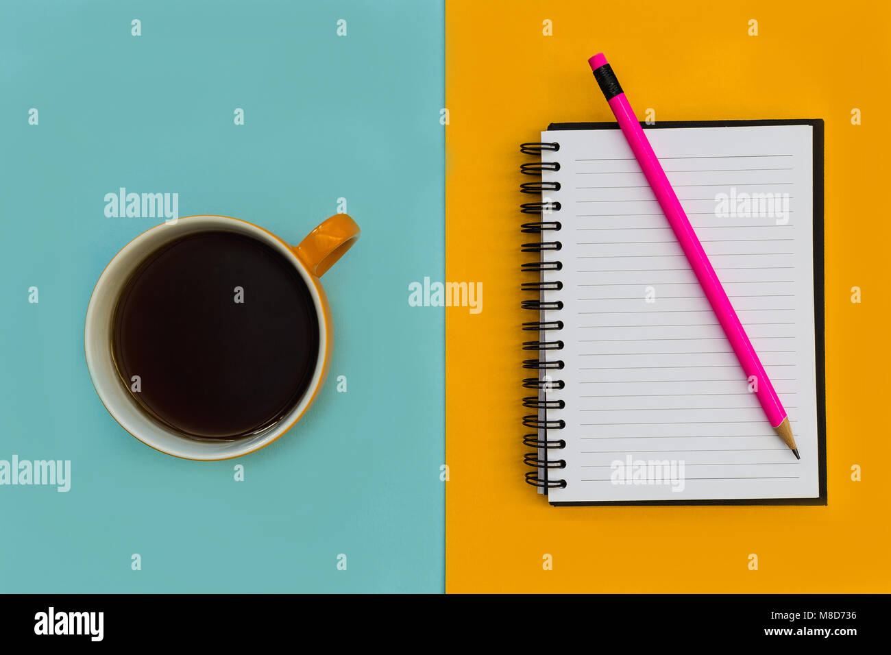 Overhead blank book hi-res stock photography and images - Alamy