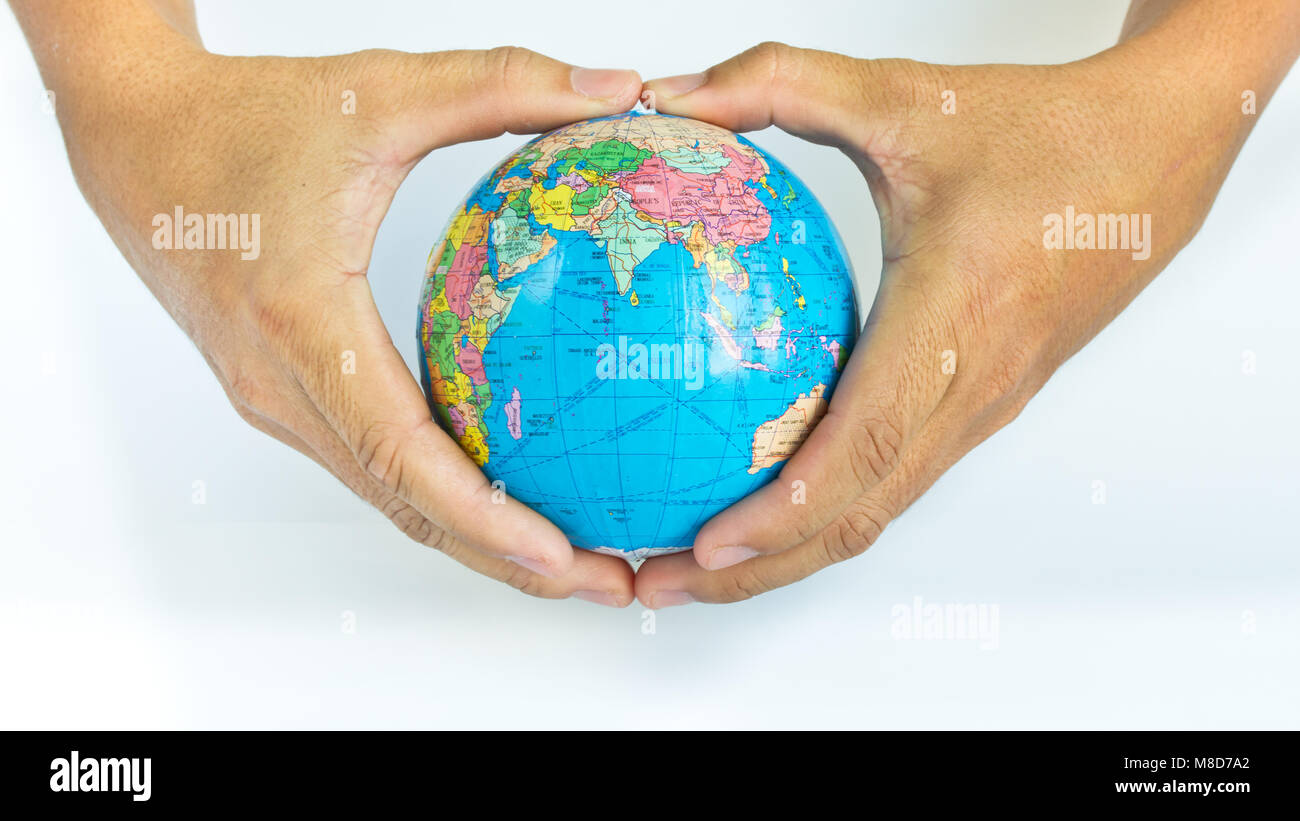 Planet earth in heart hi-res stock photography and images - Alamy