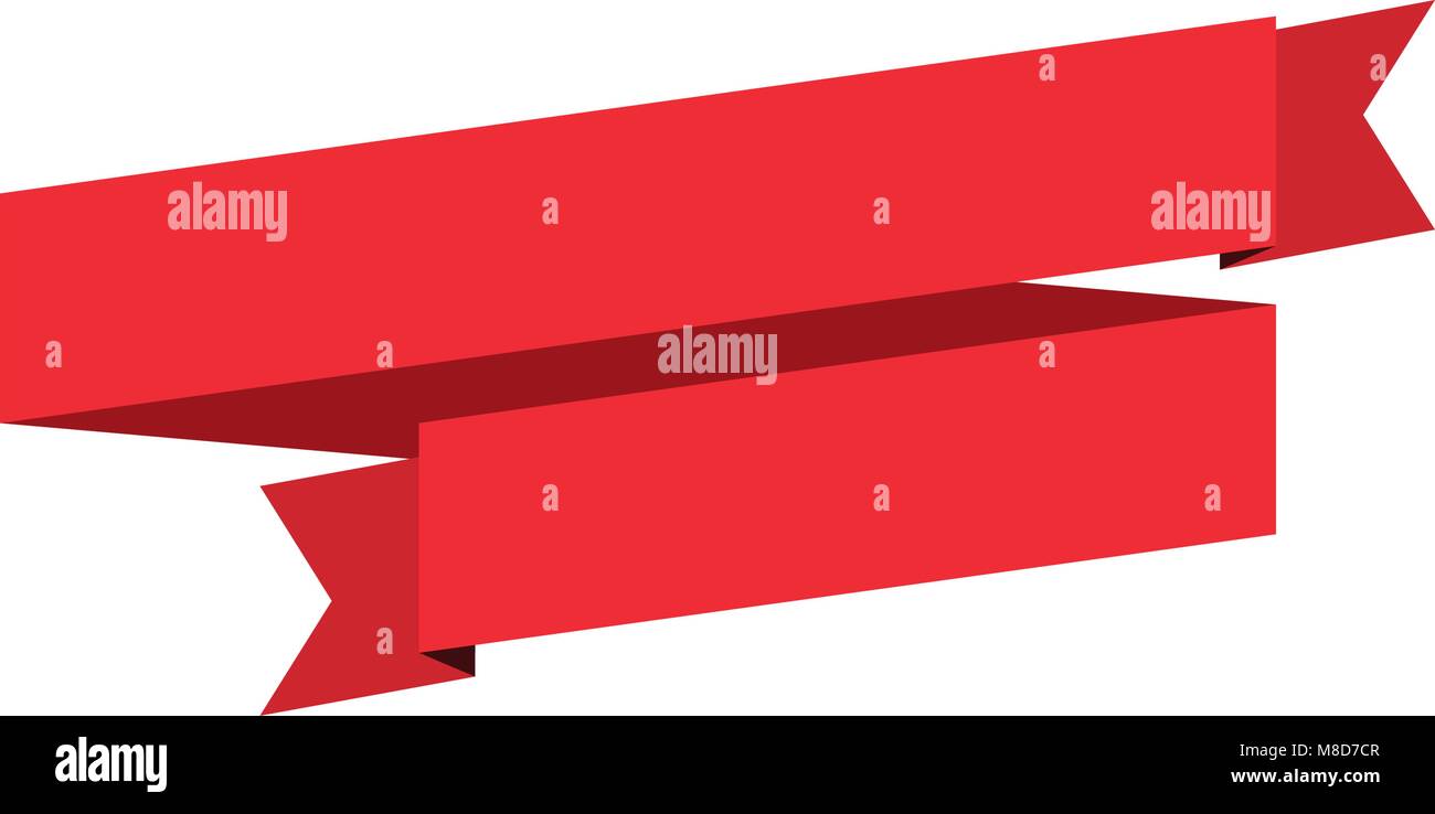 red ribbon decoration art Stock Vector Image & Art - Alamy