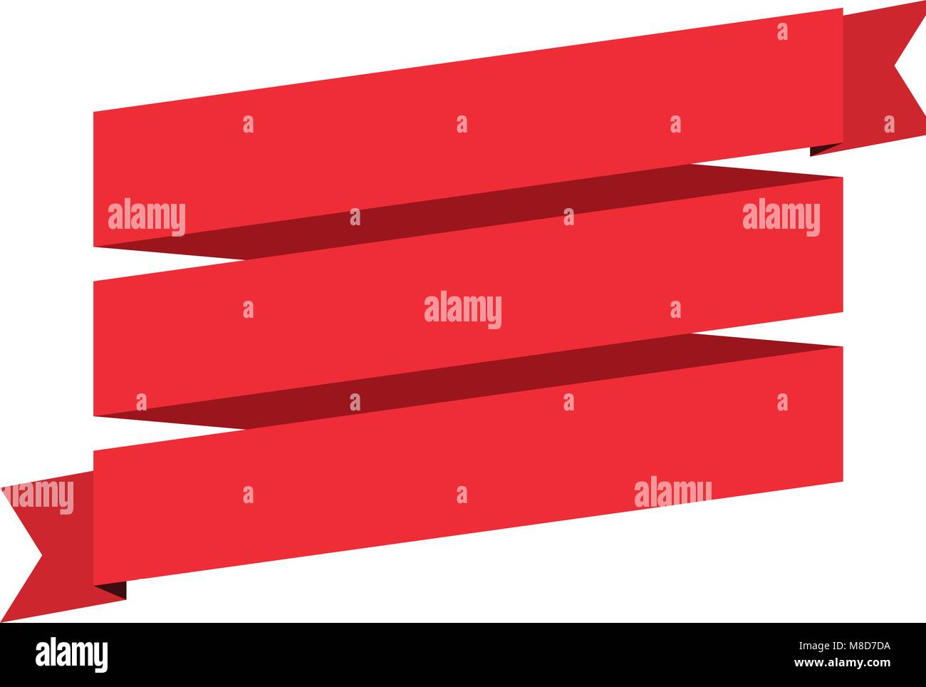 red ribbon decoration art Stock Vector Image & Art - Alamy