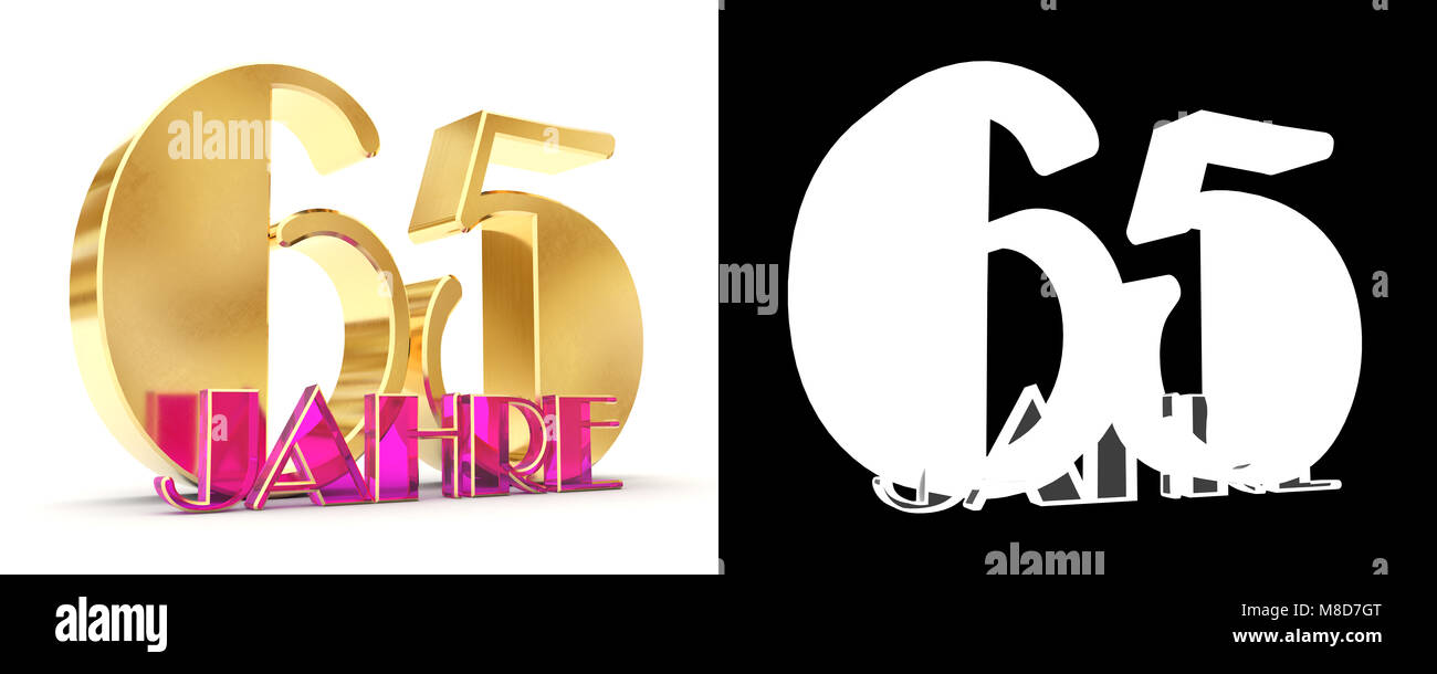 Number sixty five years (65 years) celebration design. Anniversary ...
