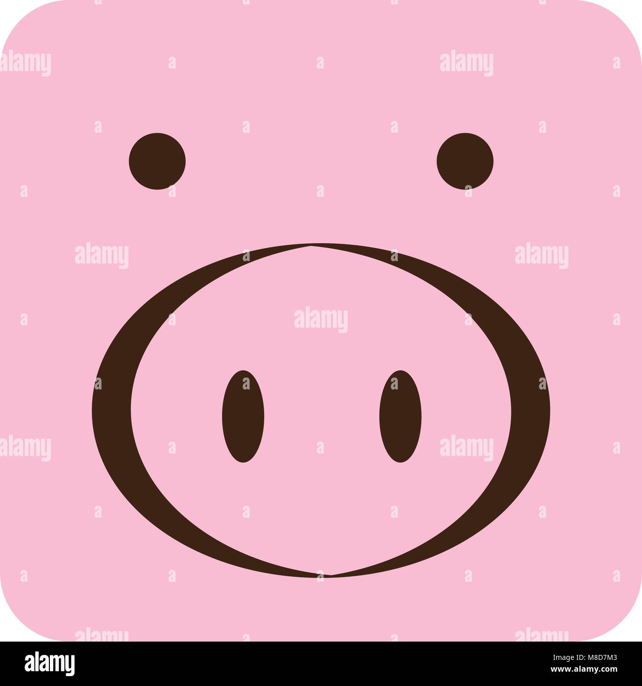 Nice square head Stock Vector Images - Alamy