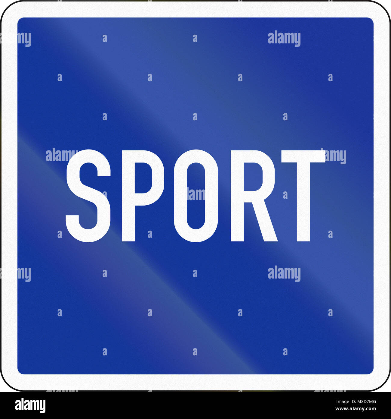 German inland water navigation sign - Sport boats are allowed Stock ...