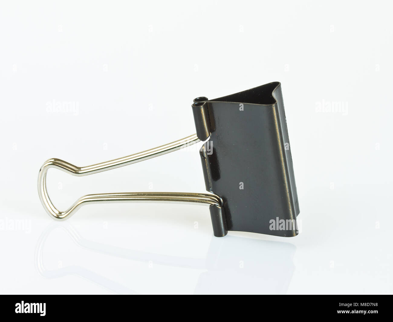 paperclip on white background Stock Photo - Alamy
