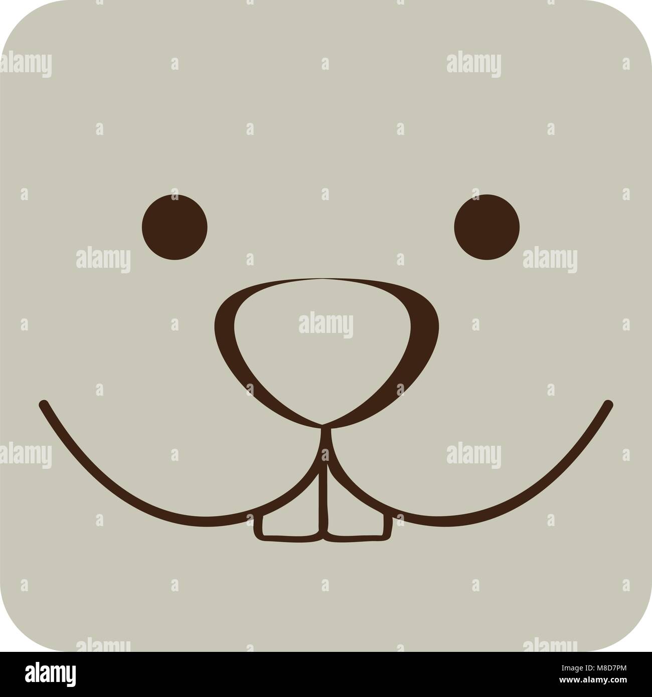 Nice square head Stock Vector Images - Alamy