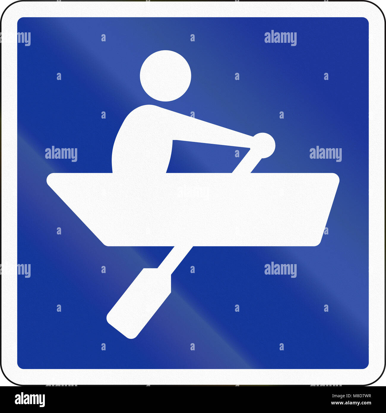 German inland water navigation sign - Other vessels are allowed Stock ...