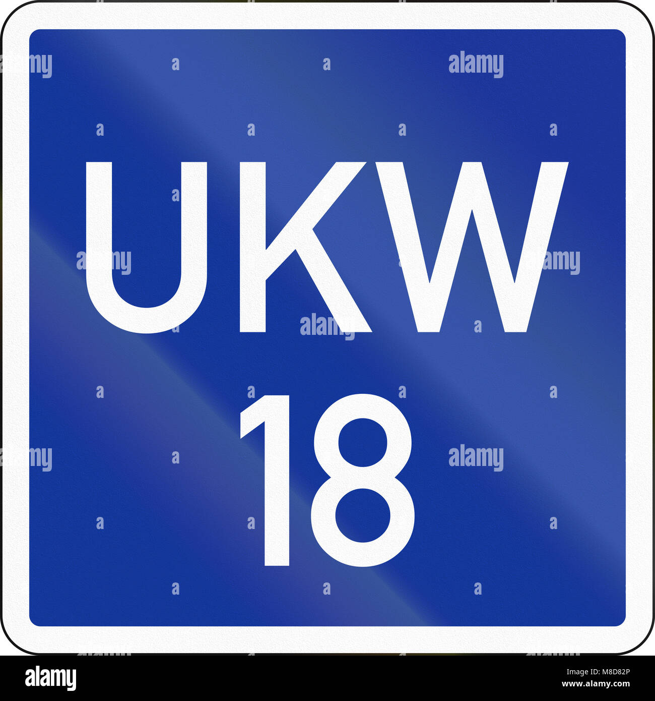 German inland water navigation sign - Information on radiocommunication ...