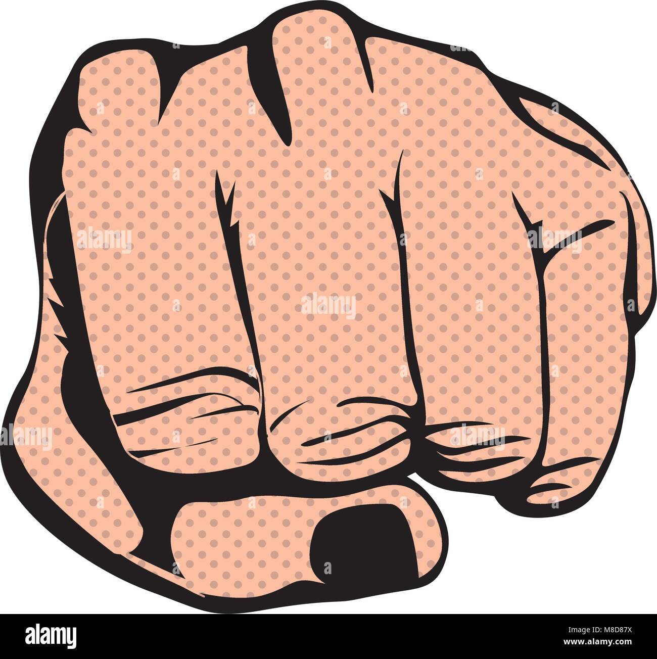 silhouette skin color left hand front fist Stock Vector Image & Art - Alamy
