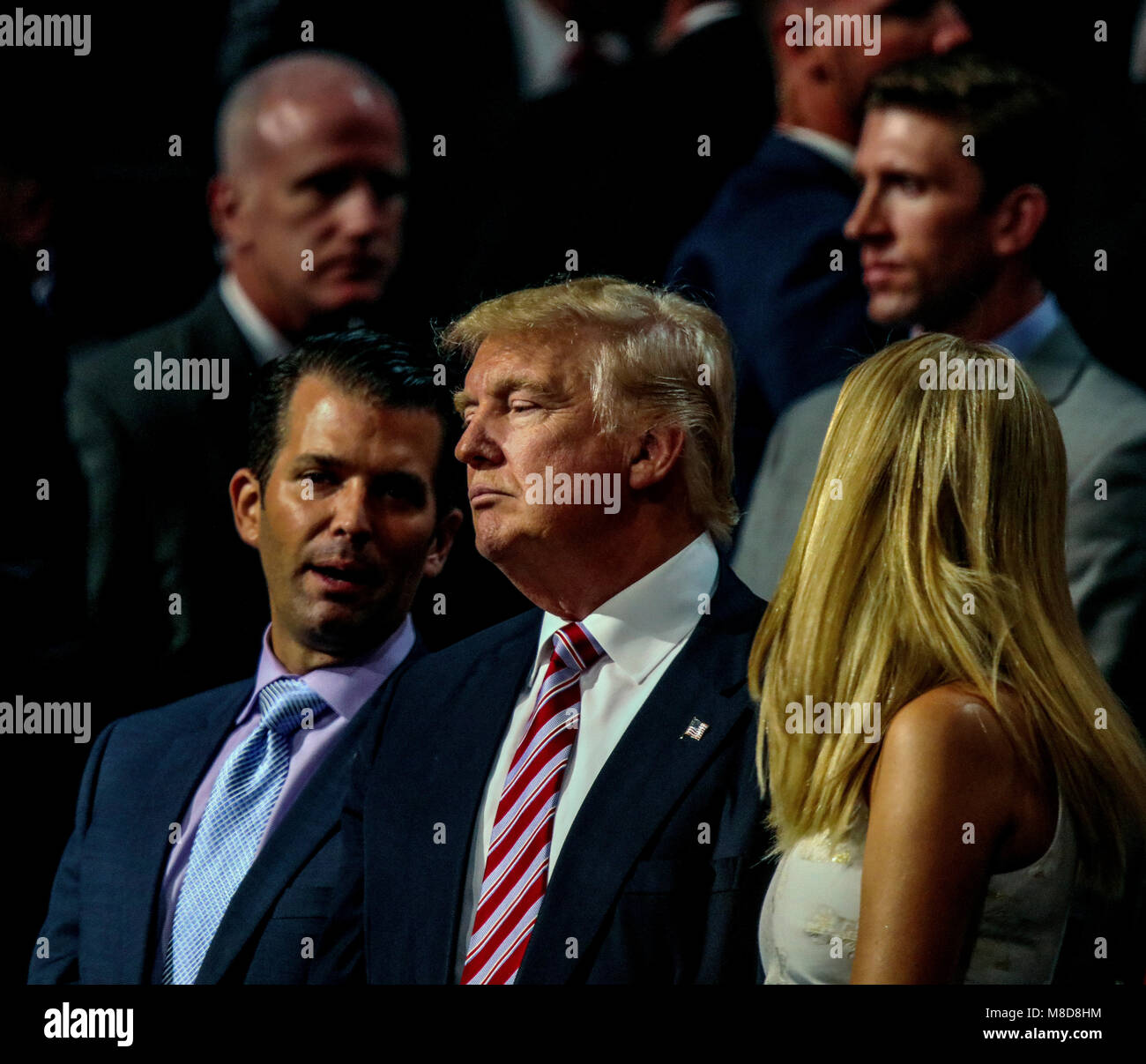 Cleveland, Ohio, USA, 20th July, 2016 Donald Trump Jr., Donald Trump ...