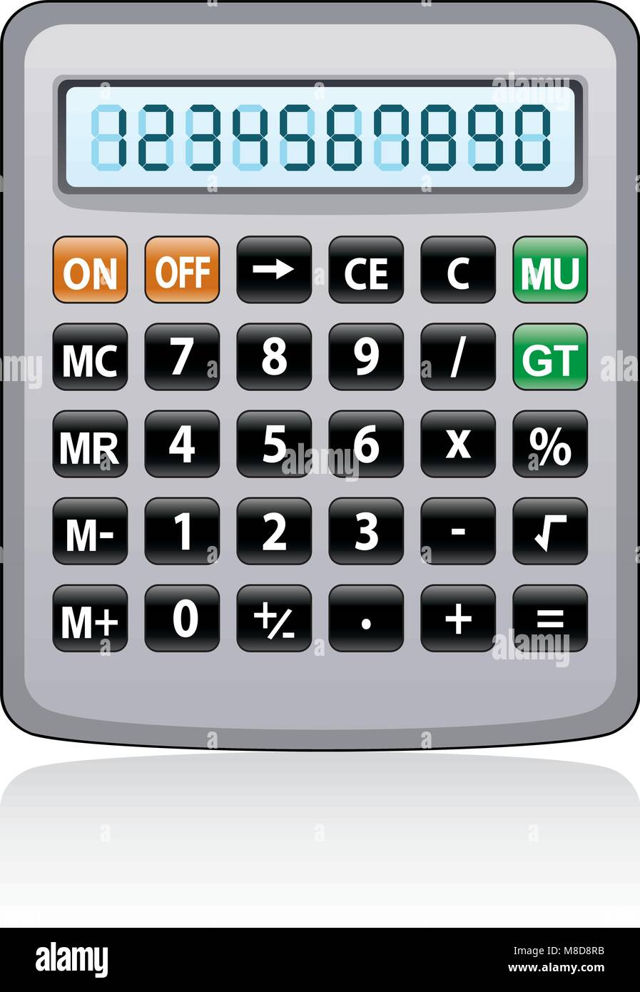 vector gray calculator Stock Vector Image & Art - Alamy