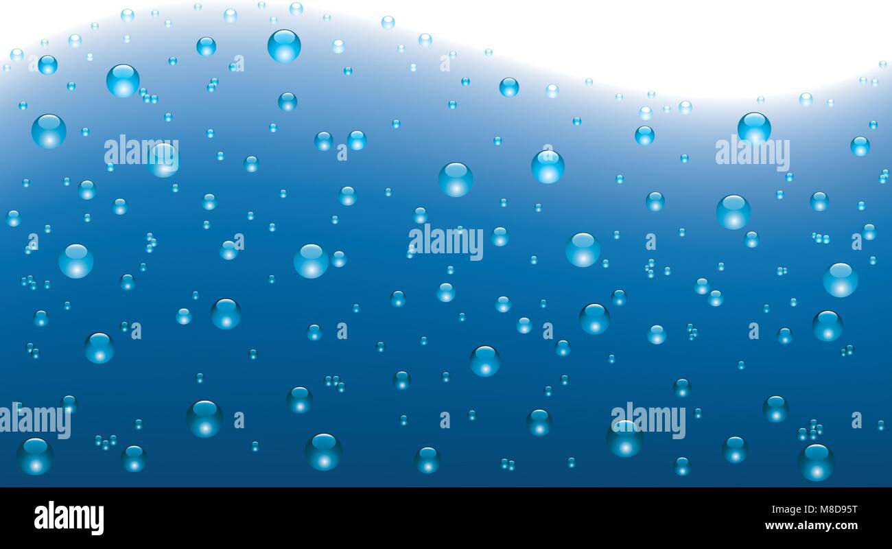 vector water wave and bubbles Stock Vector Image & Art - Alamy