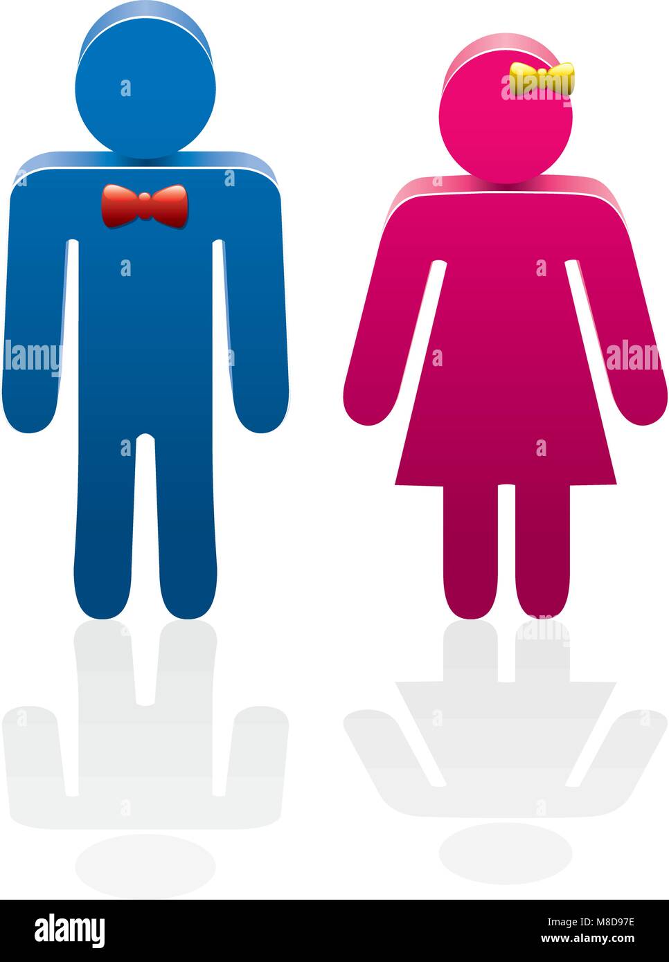 Male female symbols pink hi-res stock photography and images - Alamy