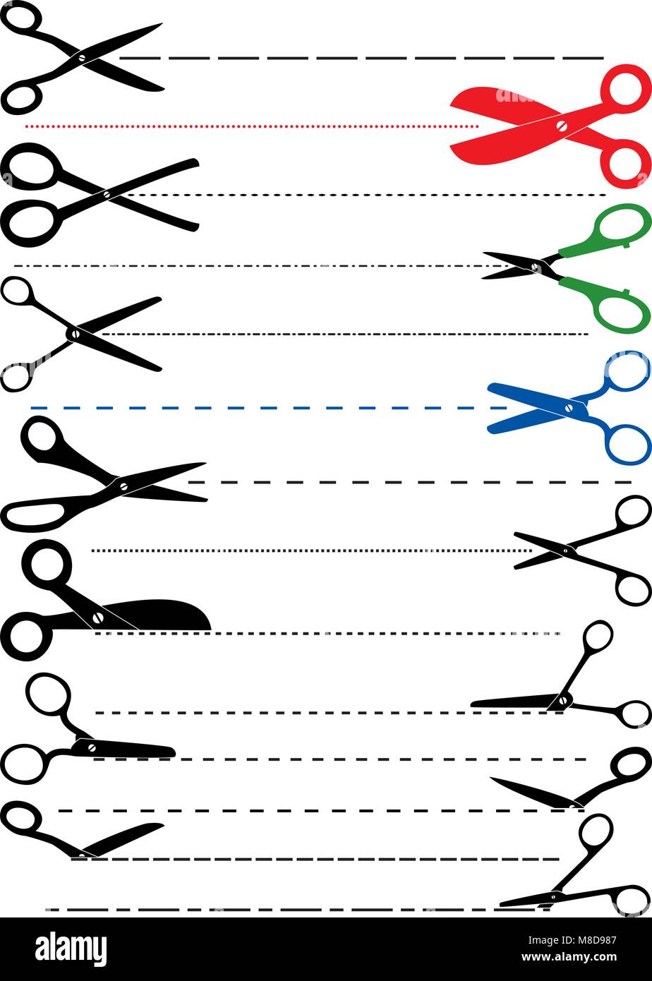 Scissors silhouette clipart hi-res stock photography and images - Alamy