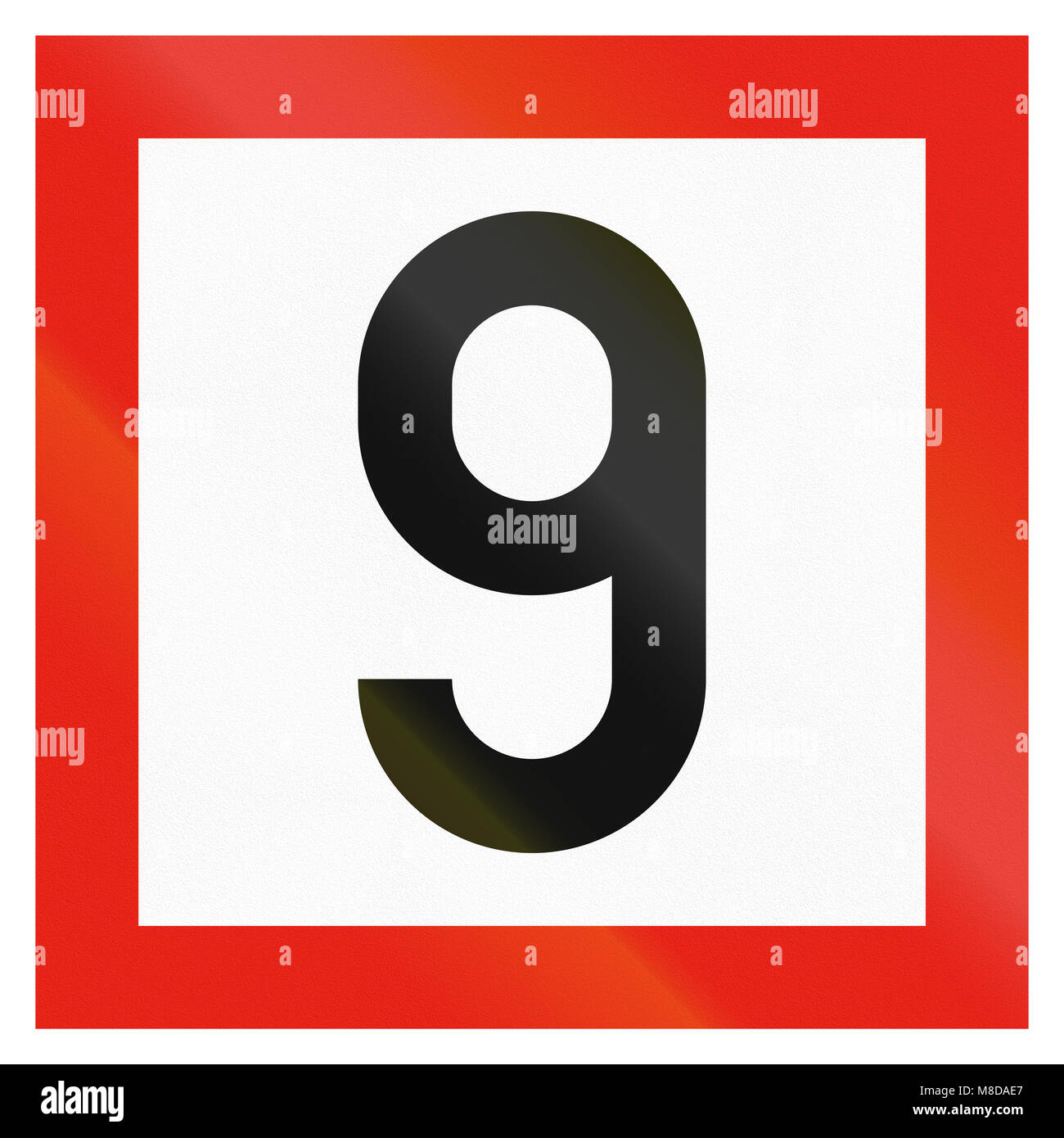 Maritime fairway sign of Finland - Speed limit Stock Photo - Alamy