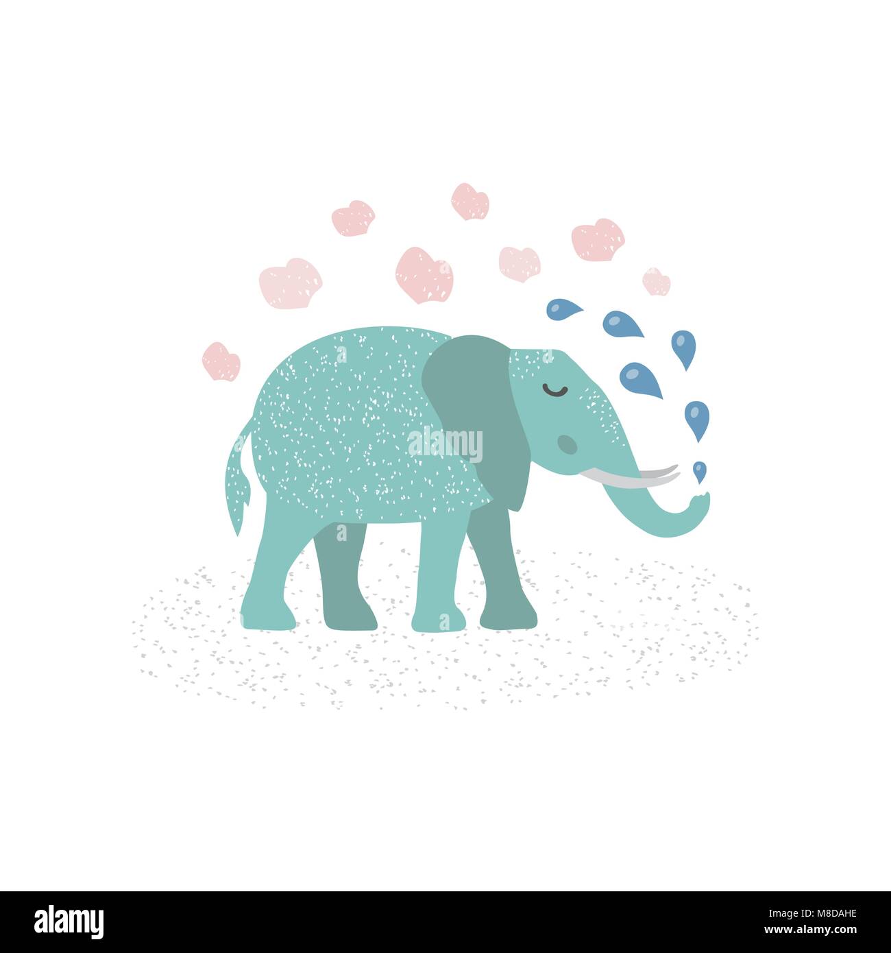 Cute elephant illustration Stock Vector Image & Art - Alamy