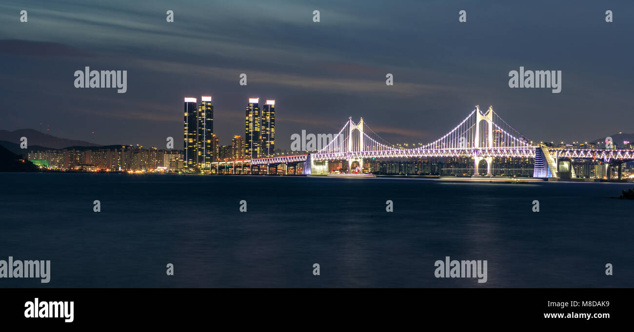Gwangan Bridge in Busan City, South Korea Stock Photo - Alamy