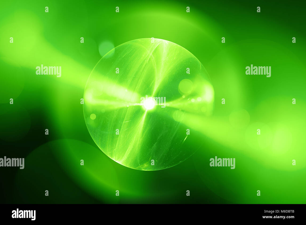 Green plasma ball hi-res stock photography and images - Alamy