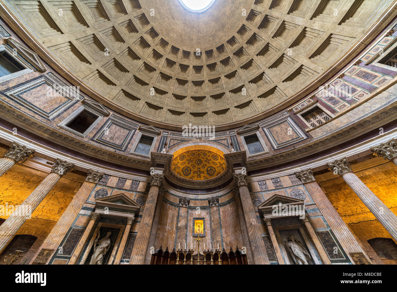 ROME, ITALY - JANUARY 4, 2018: Pantheon in Rome, Italy . Pantheon was ...