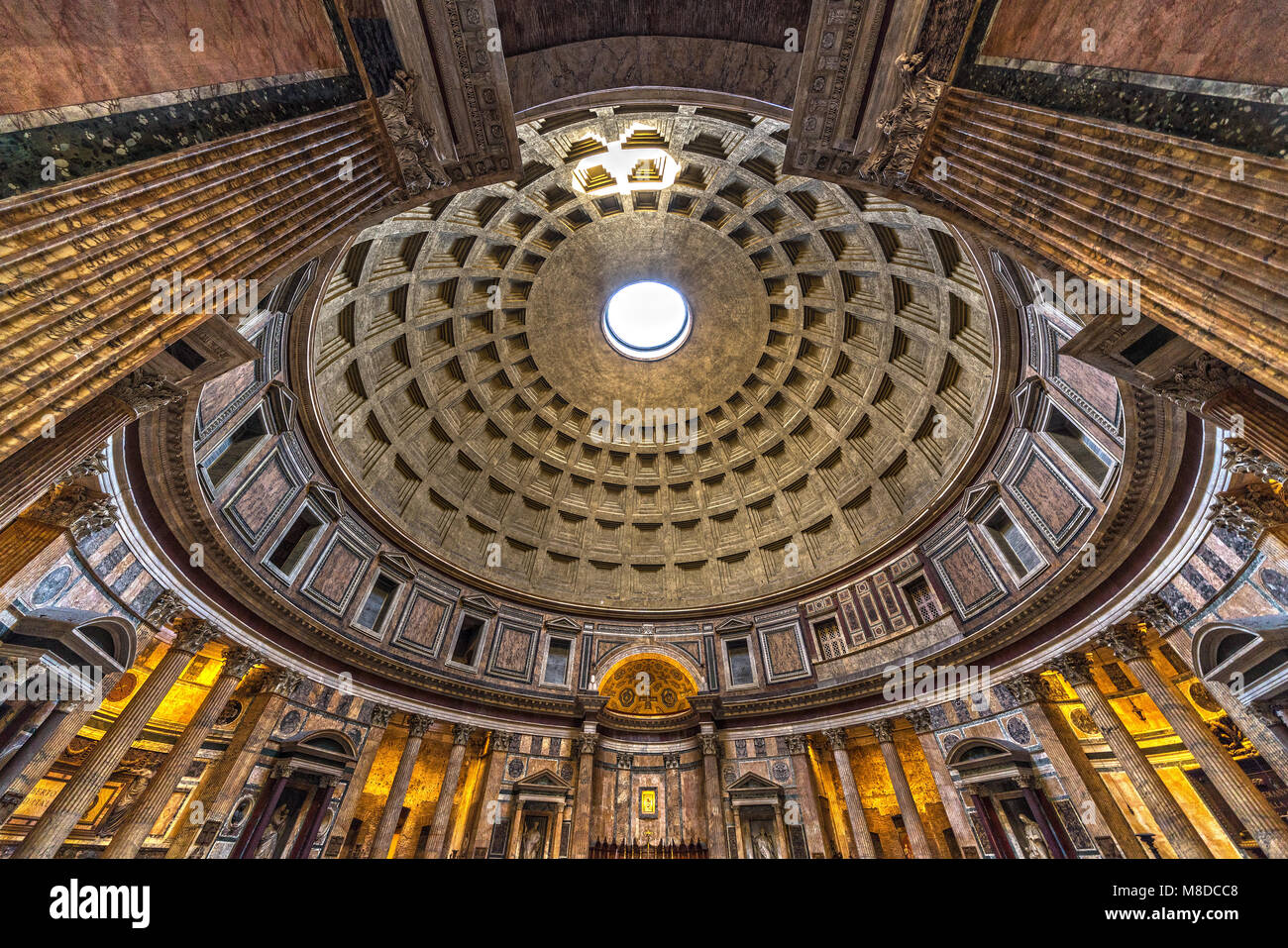 ROME, ITALY - JANUARY 4, 2018: Pantheon in Rome, Italy . Pantheon was ...