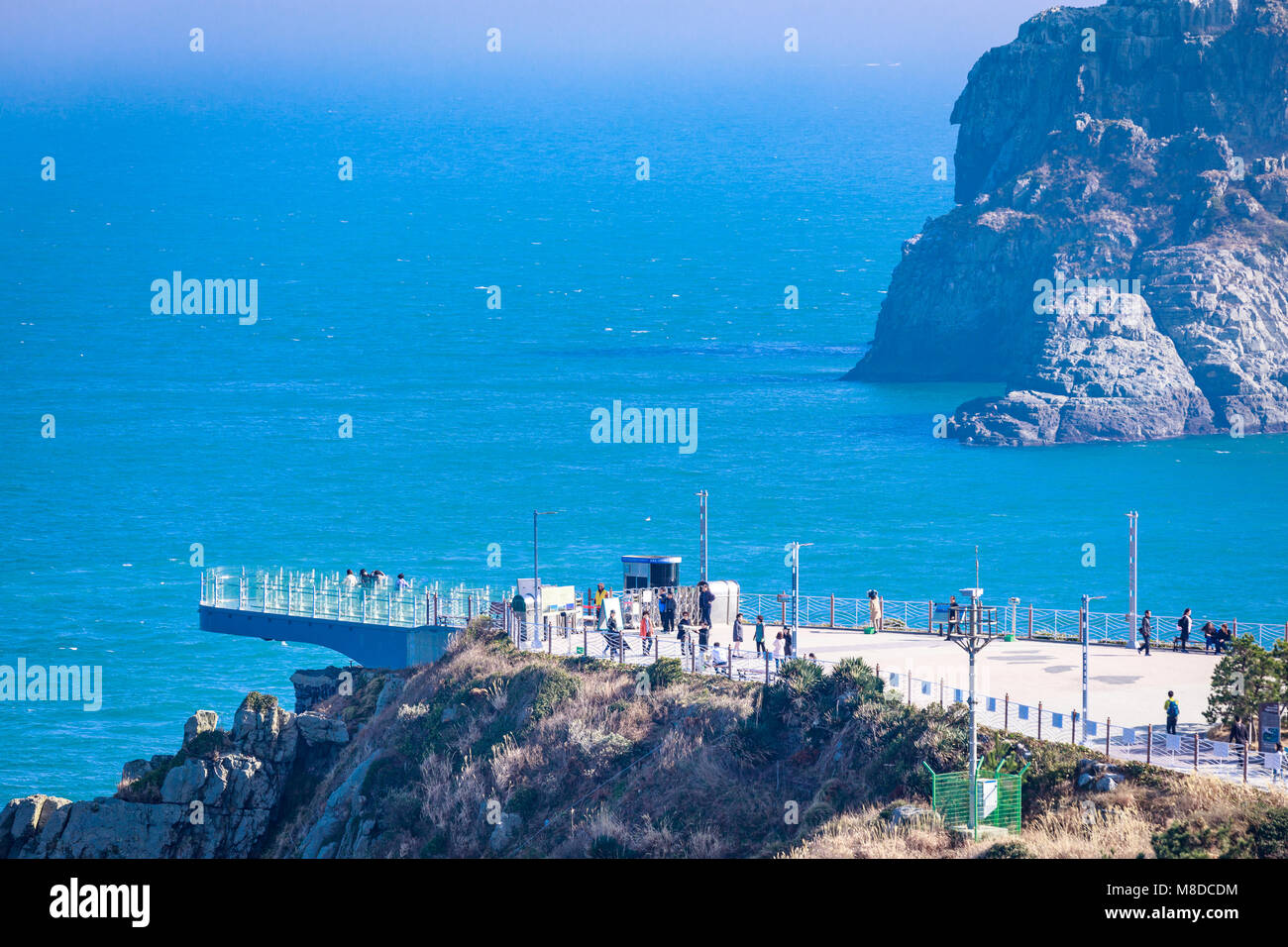 Oryukdo sky walk in Busan city, South Korea Stock Photo - Alamy