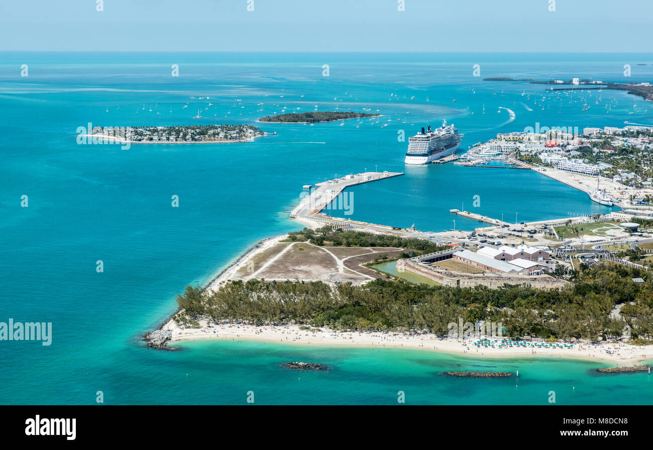 An aerial view of Key West, Florida Stock Photo - Alamy