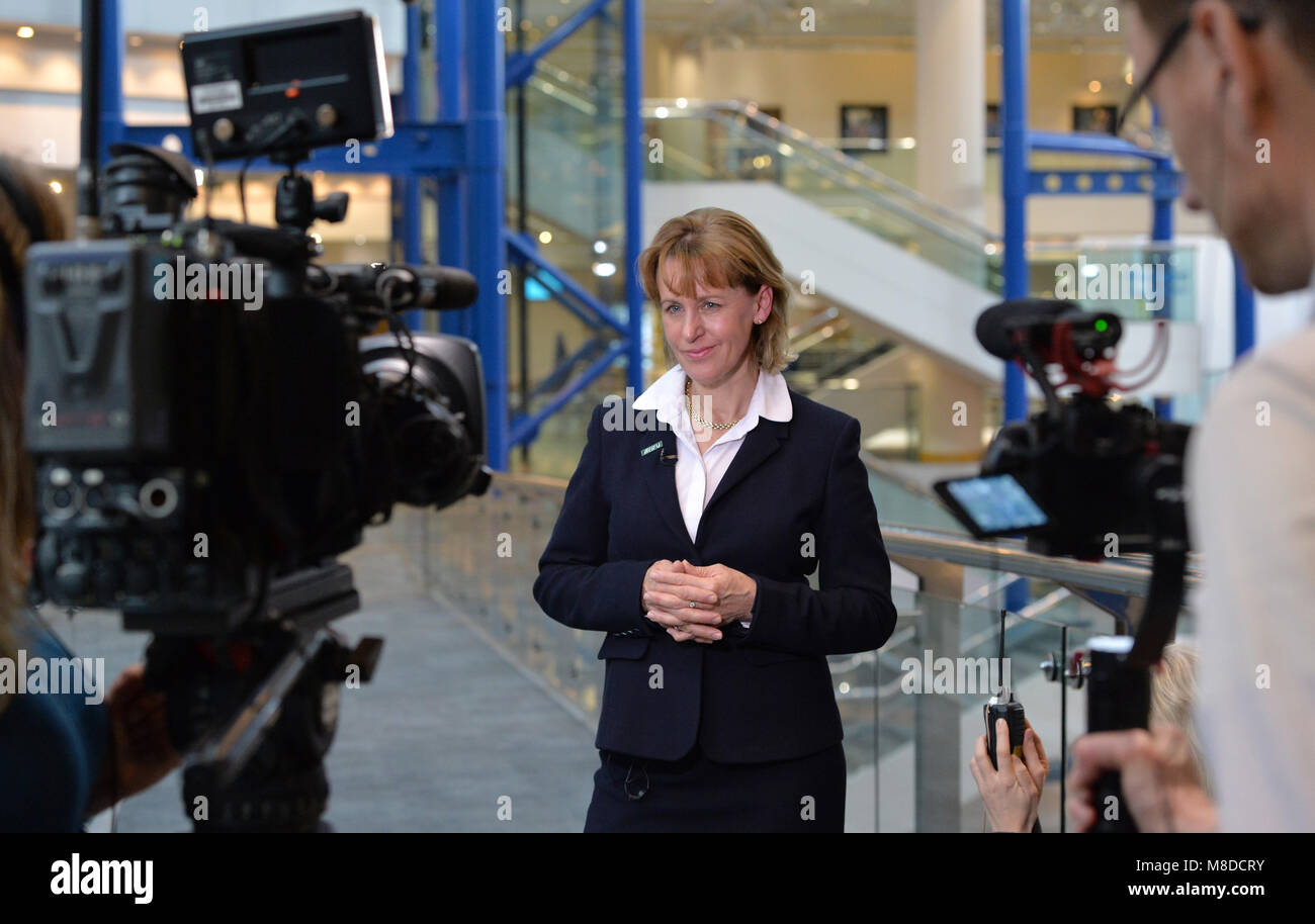 Minette Batters President of the NFU ( National Farmers Union) speaking ...