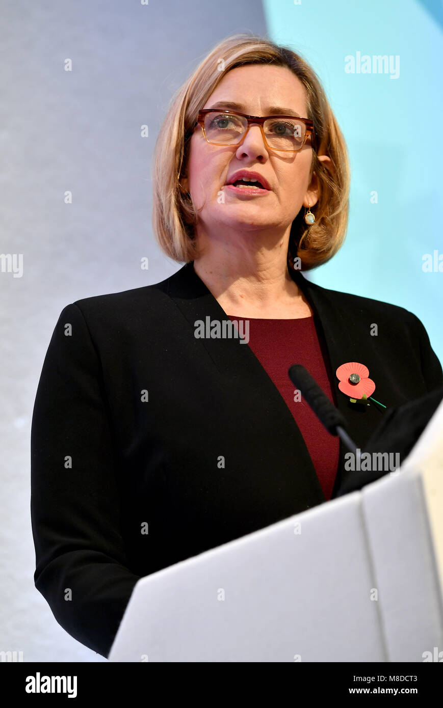 Home Secretary Amber Rudd MP speaks to delegates at the APCC & NPCC ...