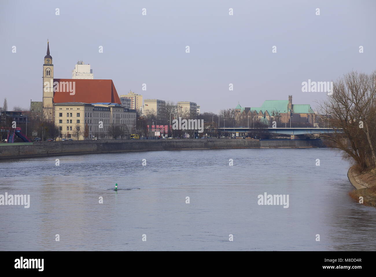 Magdeburg water bridge hi-res stock photography and images - Alamy