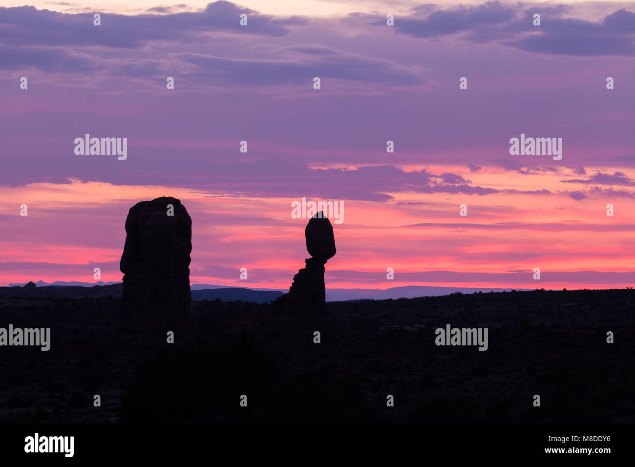 Arches National Park Moab Utah Sunset Stock Photo - Alamy