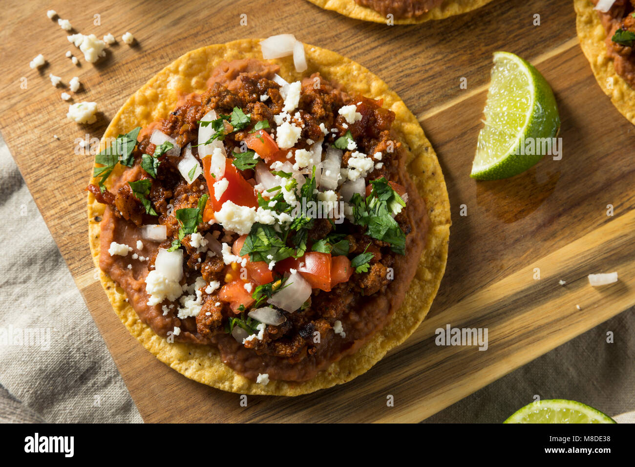 Beef tostadas hi-res stock photography and images - Alamy