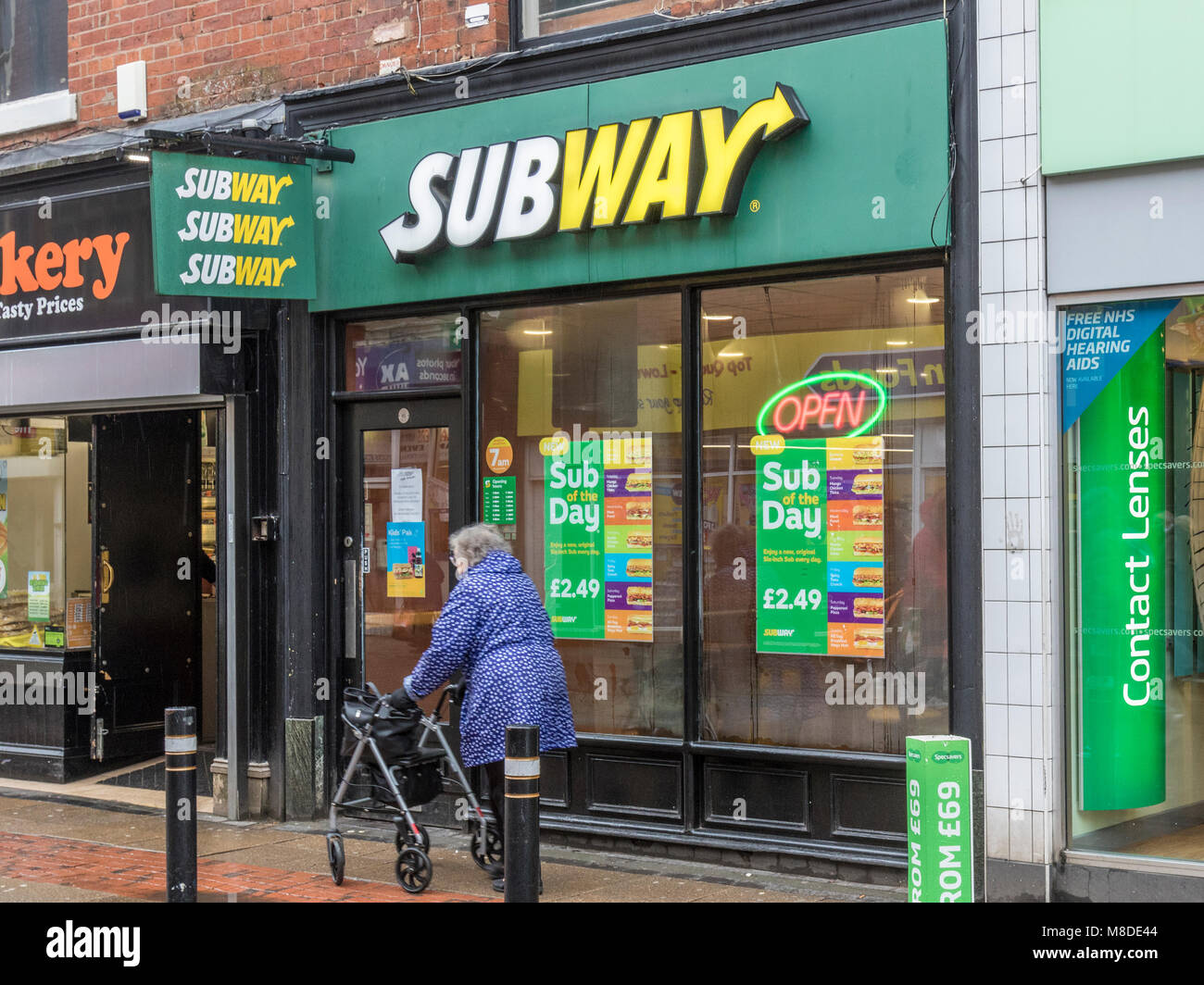 Subway, Bradshawgate, Leigh Lancashire Stock Photo - Alamy
