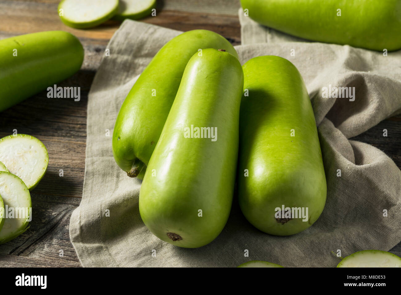 Raw Green Organic Opo Squash Ready to Cook Stock Photo - Alamy