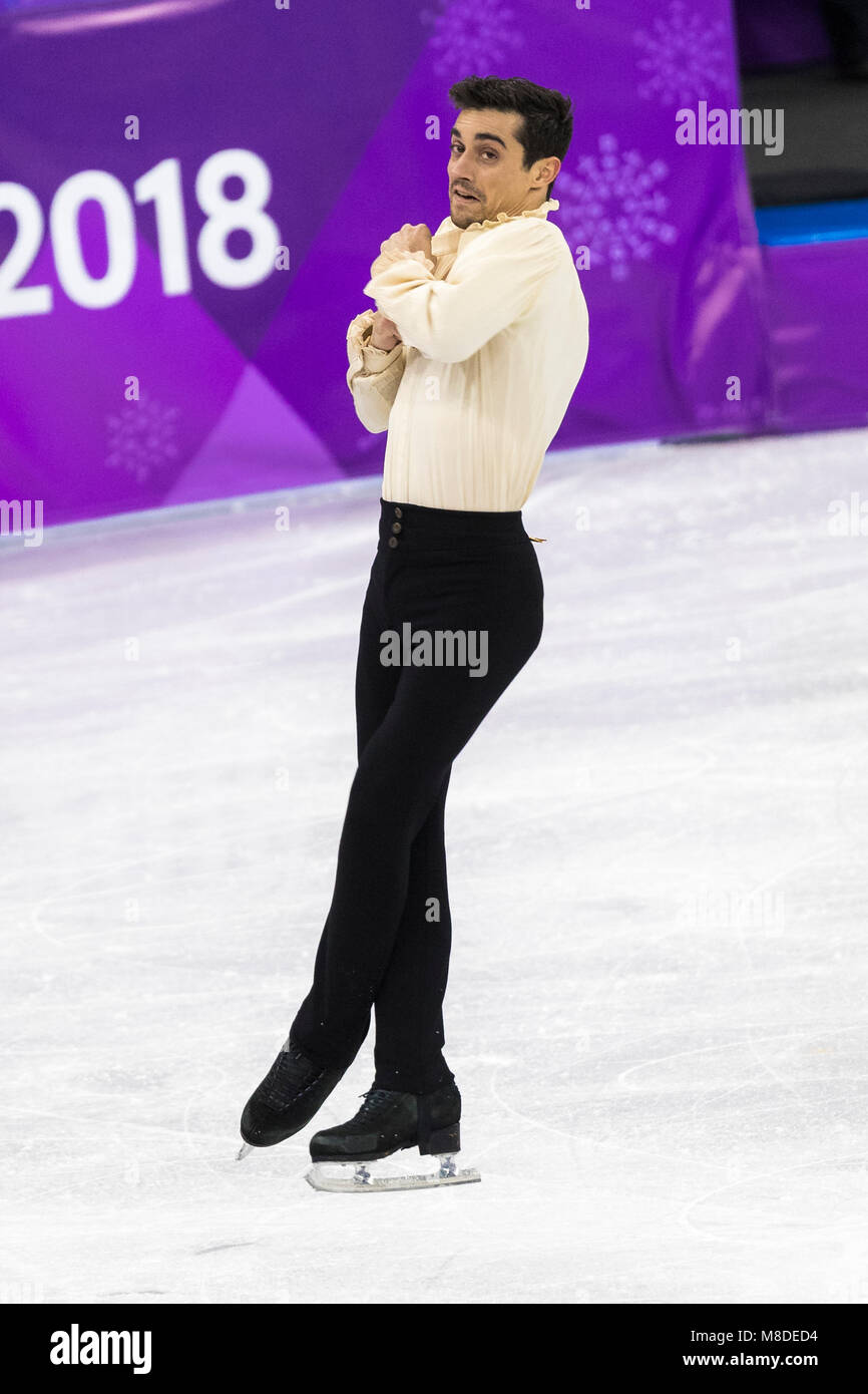 Javier Fernandez (ESP) competing in the Figure Skating Men,s Singles ...