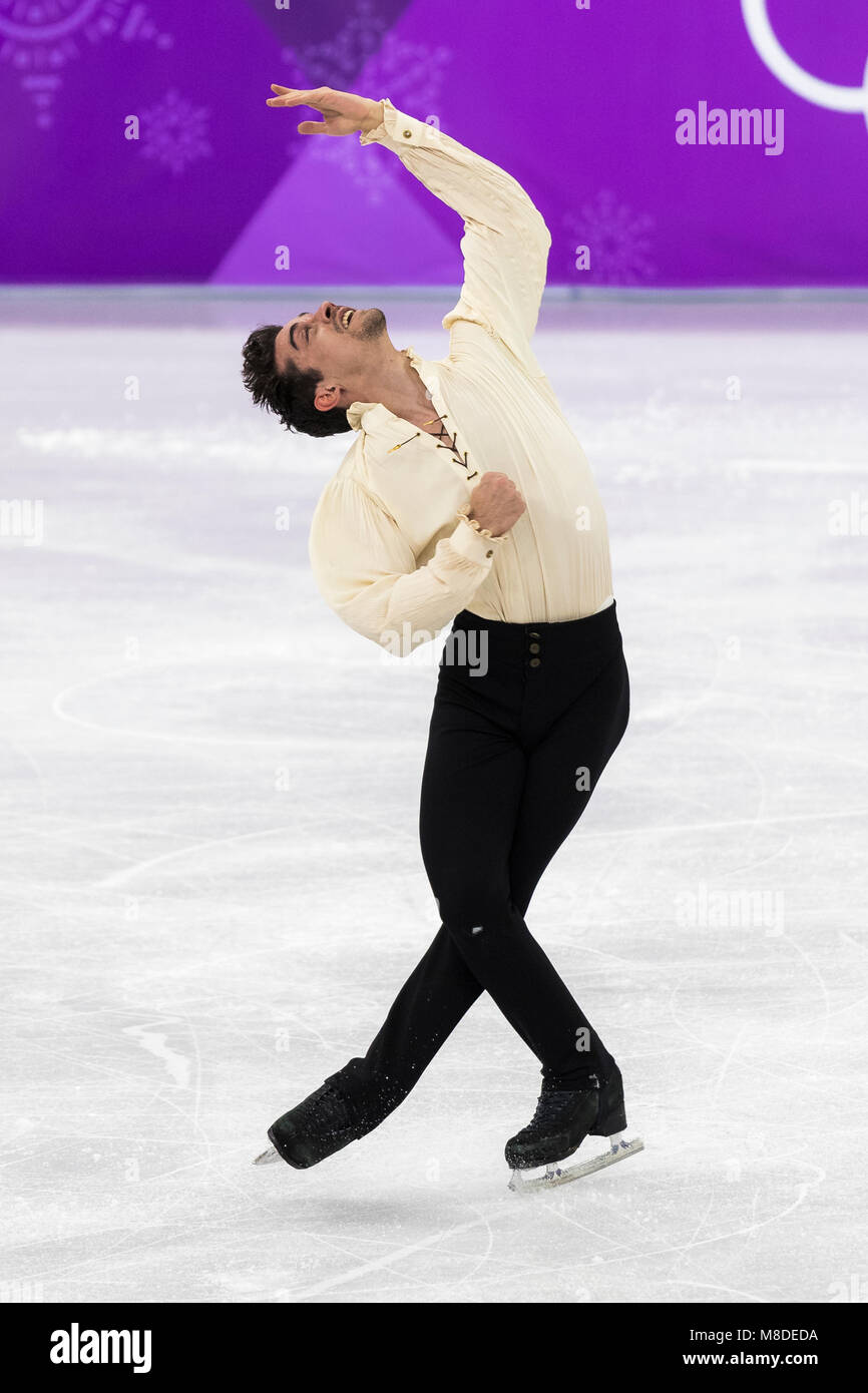 Javier Fernandez (ESP) competing in the Figure Skating Men,s Singles ...