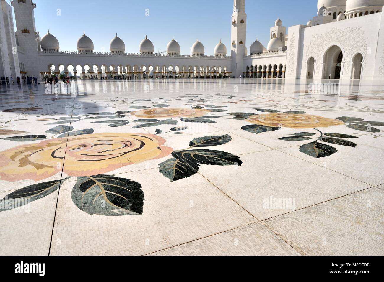Patterned worship area Mosque in UAE in January 2018 Stock Photo - Alamy