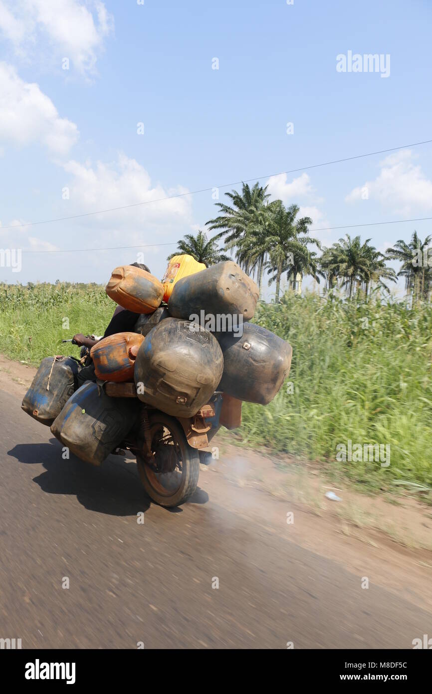 Overloaded bikes in Africa Stock Photo - Alamy