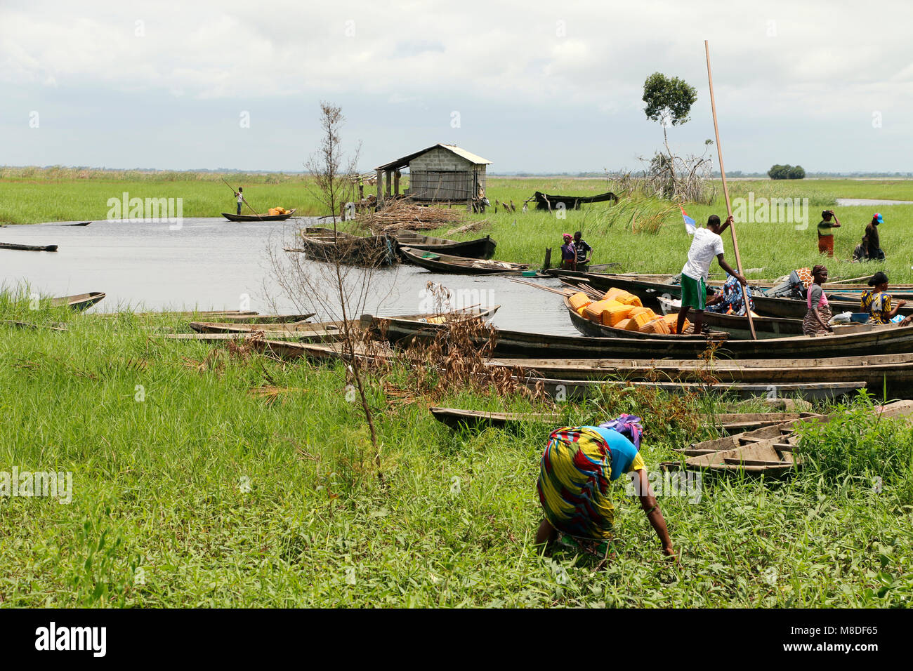 Lake Nokoue in Benin Stock Photo - Alamy