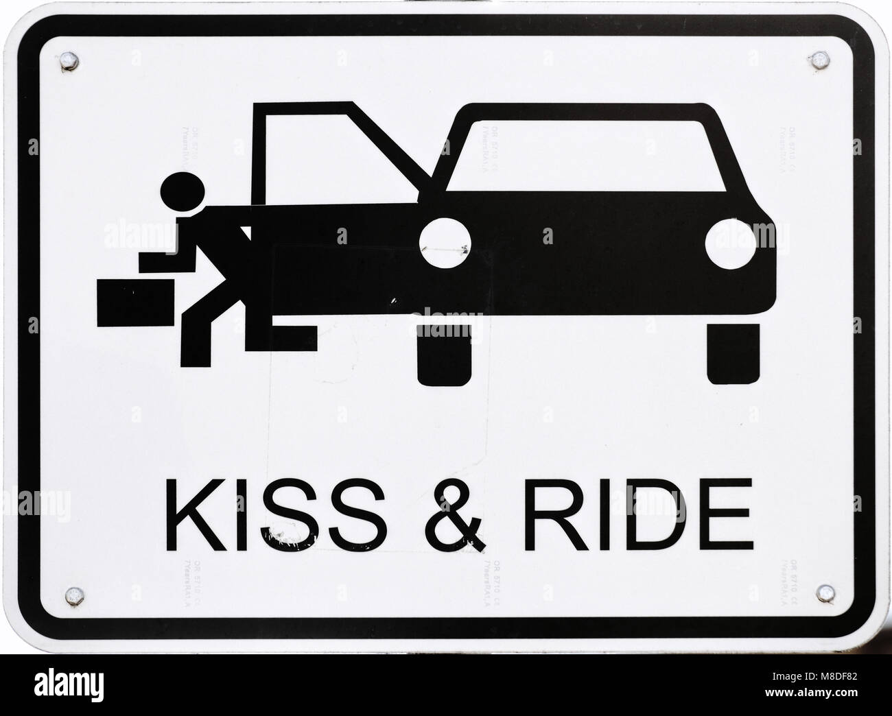 Kiss and ride sign hi-res stock photography and images - Alamy