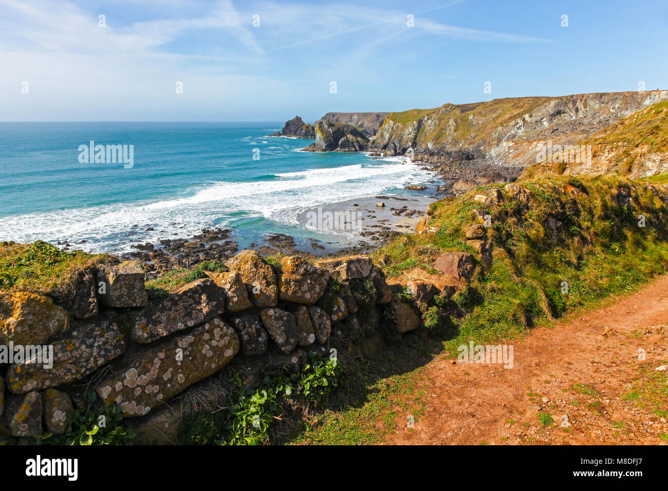 Pentreath beach, Lizard Point, Cornwall, South West, England, UK Stock ...