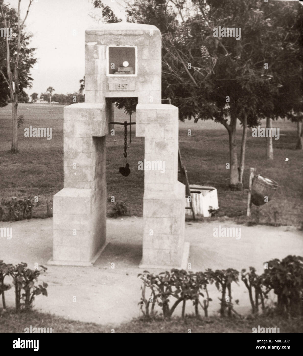 1940s East Africa Uganda - the clock tower at Butiaba Lake Victoria ...