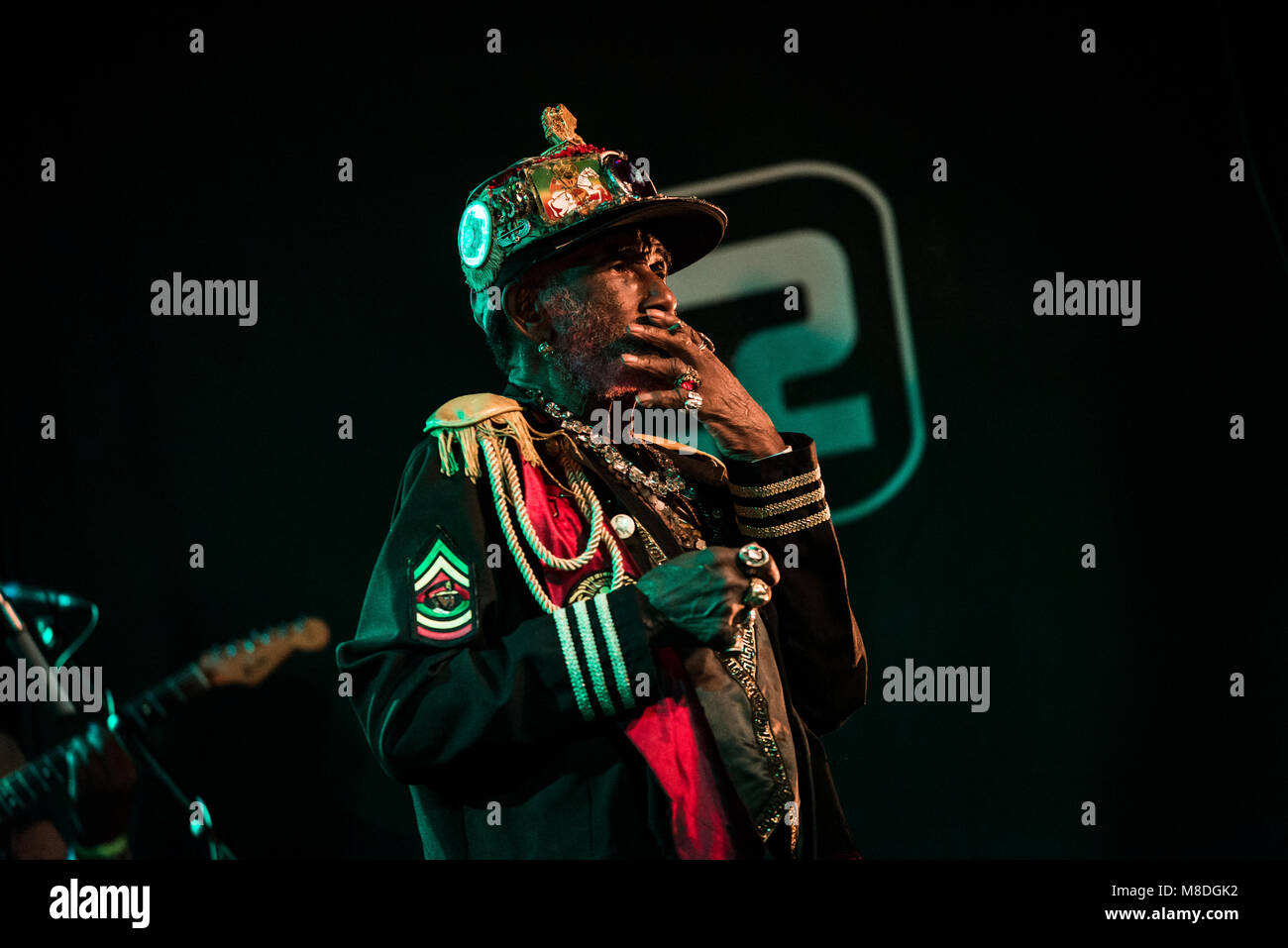 Reggae artist Lee Scratch Perry performing live at Concorde2 in ...