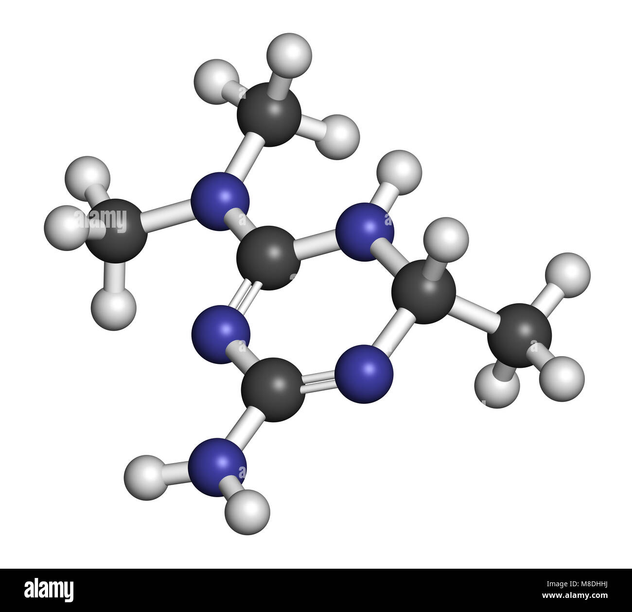 Imeglimin diabetes drug molecule hi-res stock photography and images ...