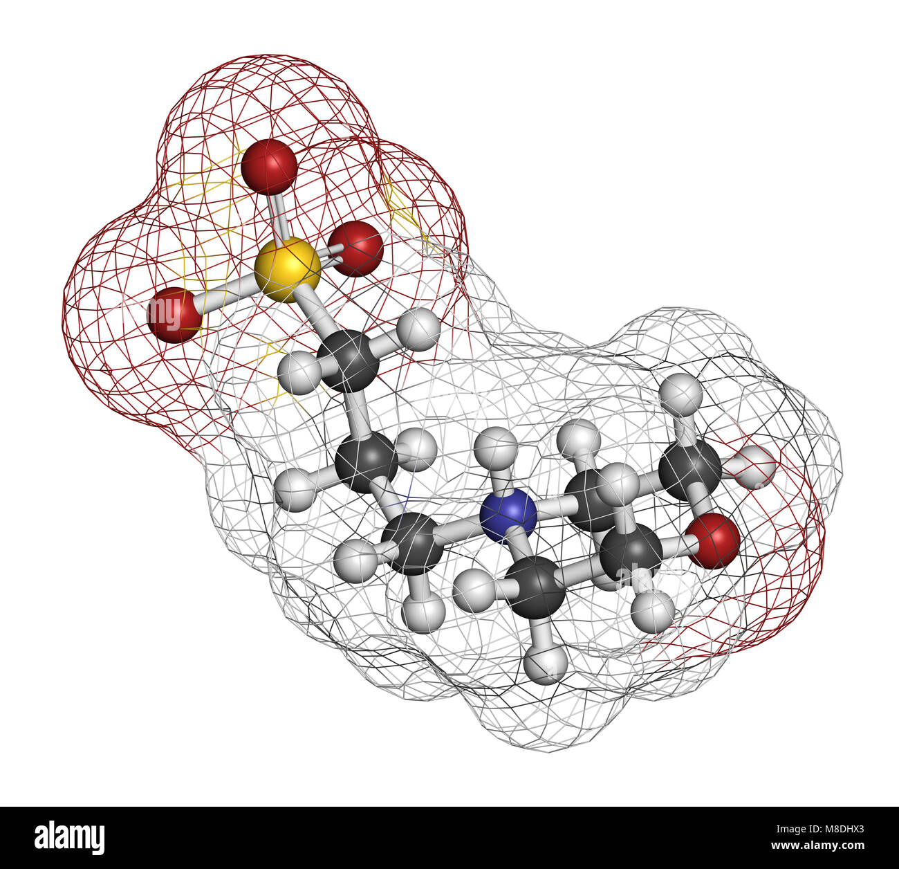Mops buffering agent molecule hi-res stock photography and images - Alamy