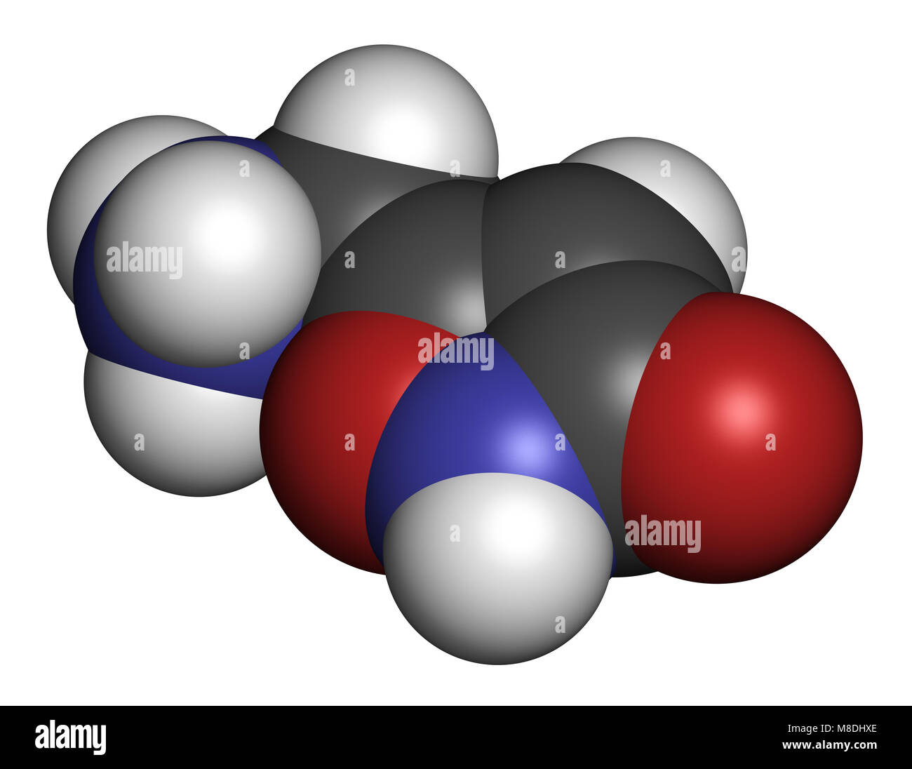 Muscimol (agarin, pantherine) molecule. Main psychoactive component of ...