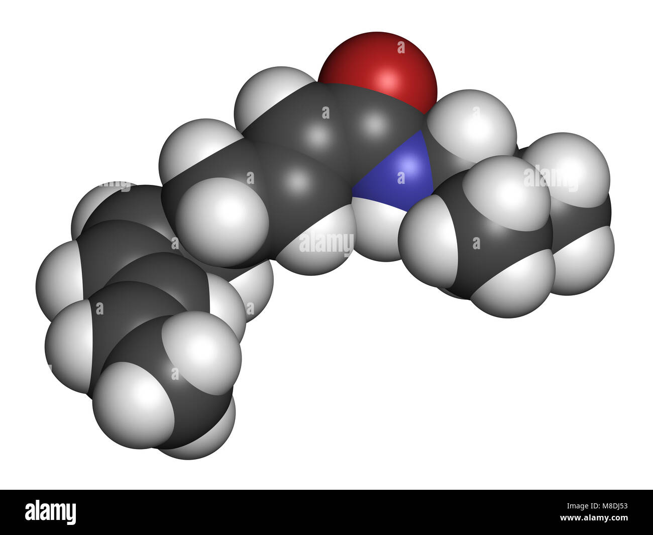 Spilanthol molecule. Local anesthetic present in Acmella oleracea ...