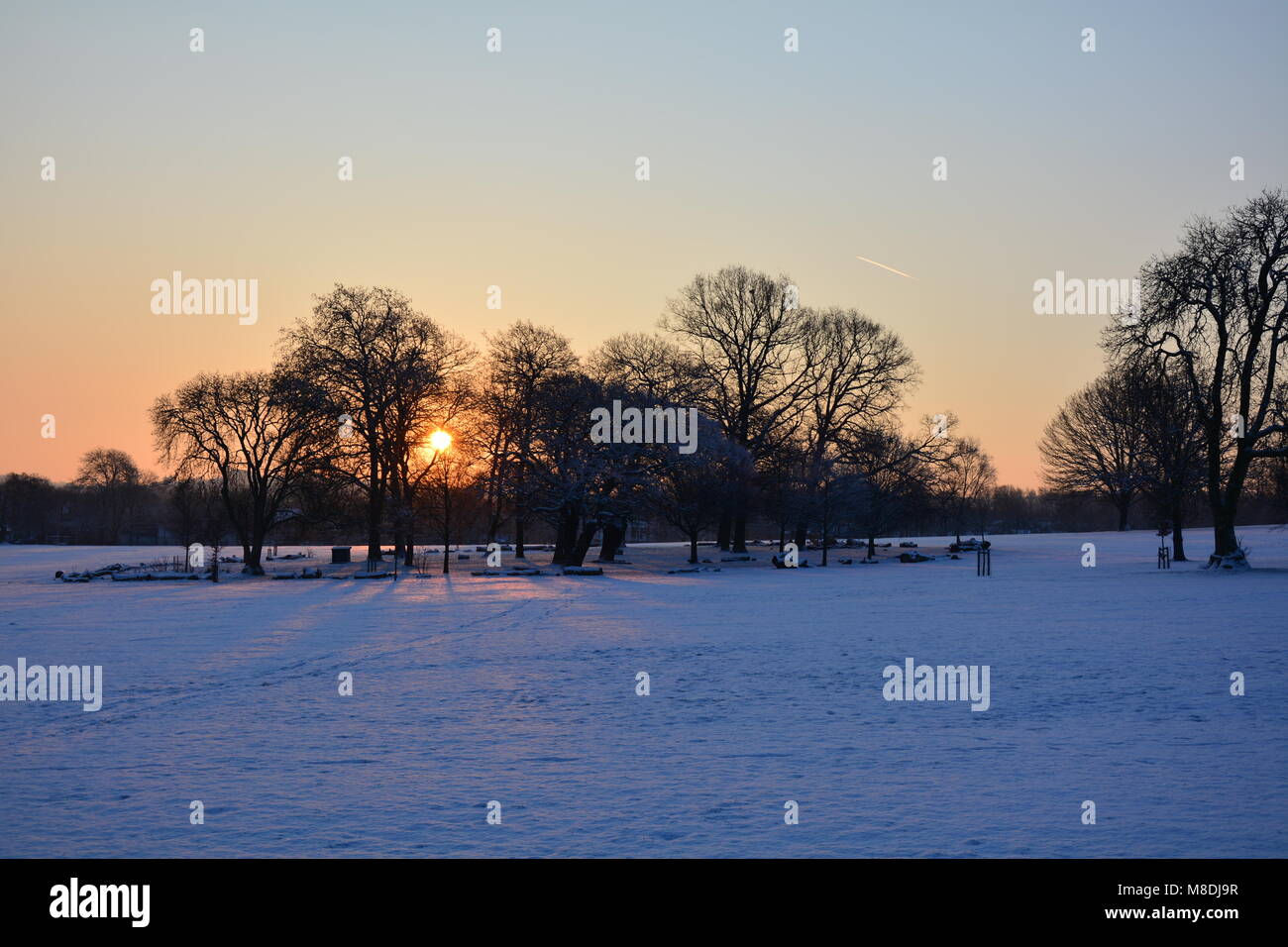 Sunrise in Brockwell Park Stock Photo - Alamy